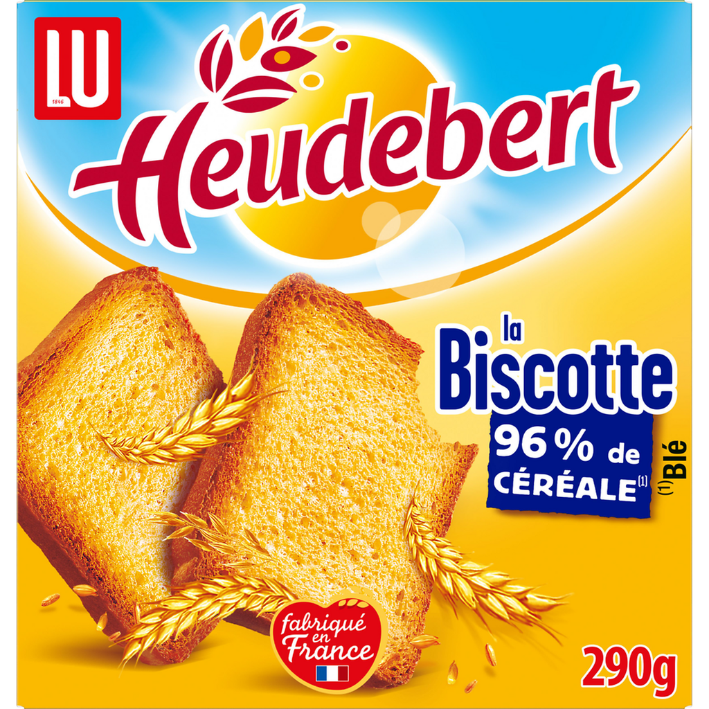 Lu Biscottes 96% De Céréales La Biscotte Heudebert : La Boîte De 36 ...