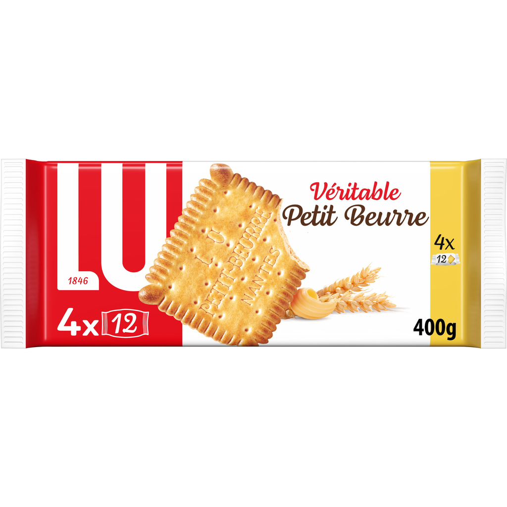 Lu Biscuits Véritable Petit Beurre 12X4 Biscuits 400G | DRH Market
