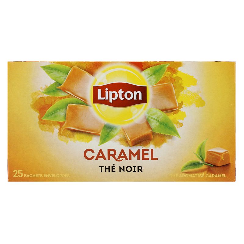 Lipton (Epicerie) Thé Caramel : La Boite De 25 Sachets - 40 G | drhmarket